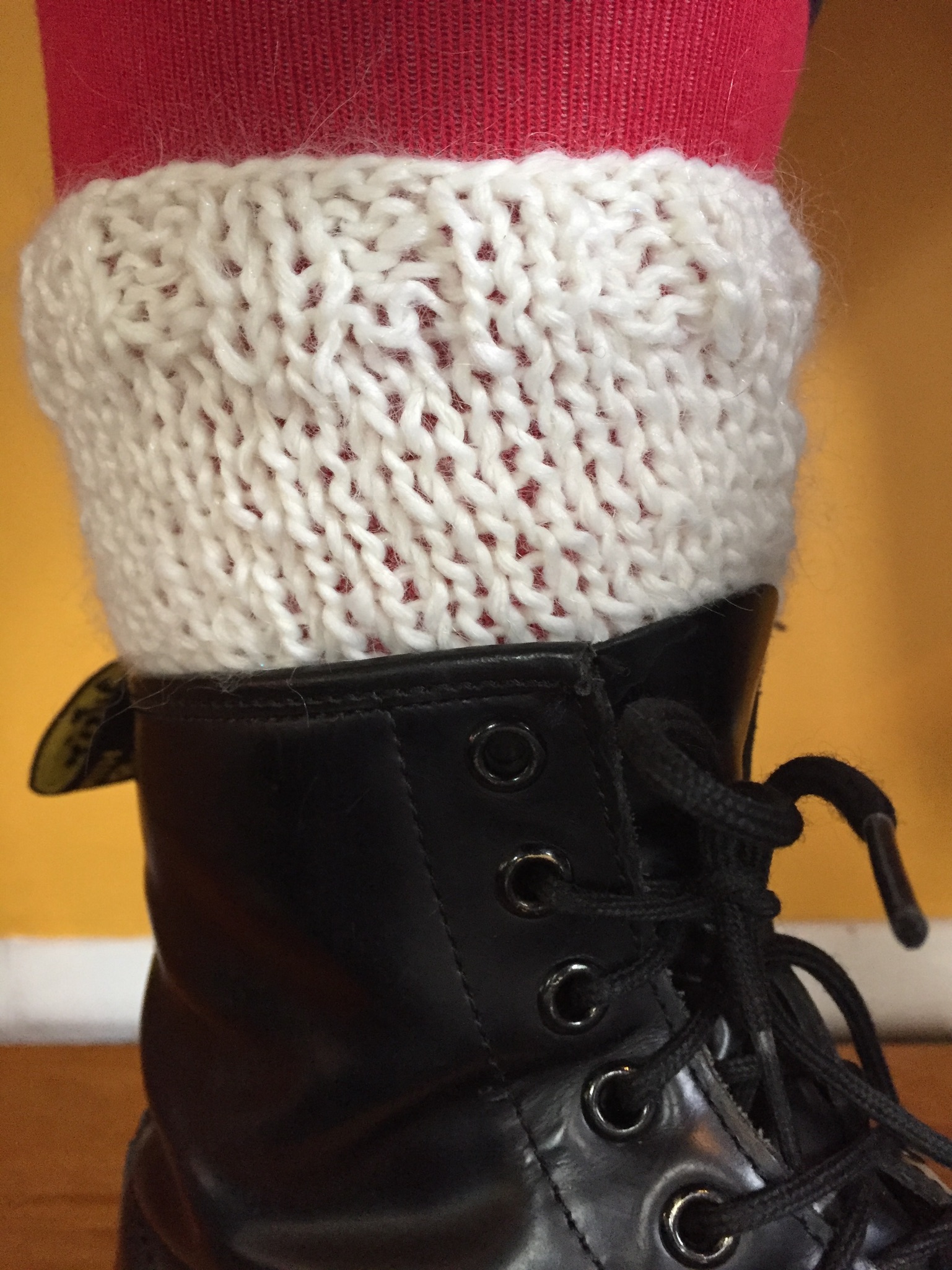 12 Days of Christmas – Day 8 – Boot toppers – The Knit Guru