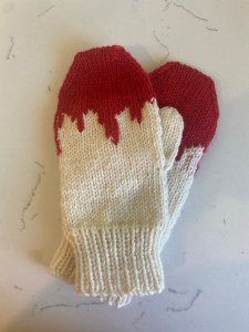 These Bloody Mittens – Free Knitting Pattern – The Knit Guru