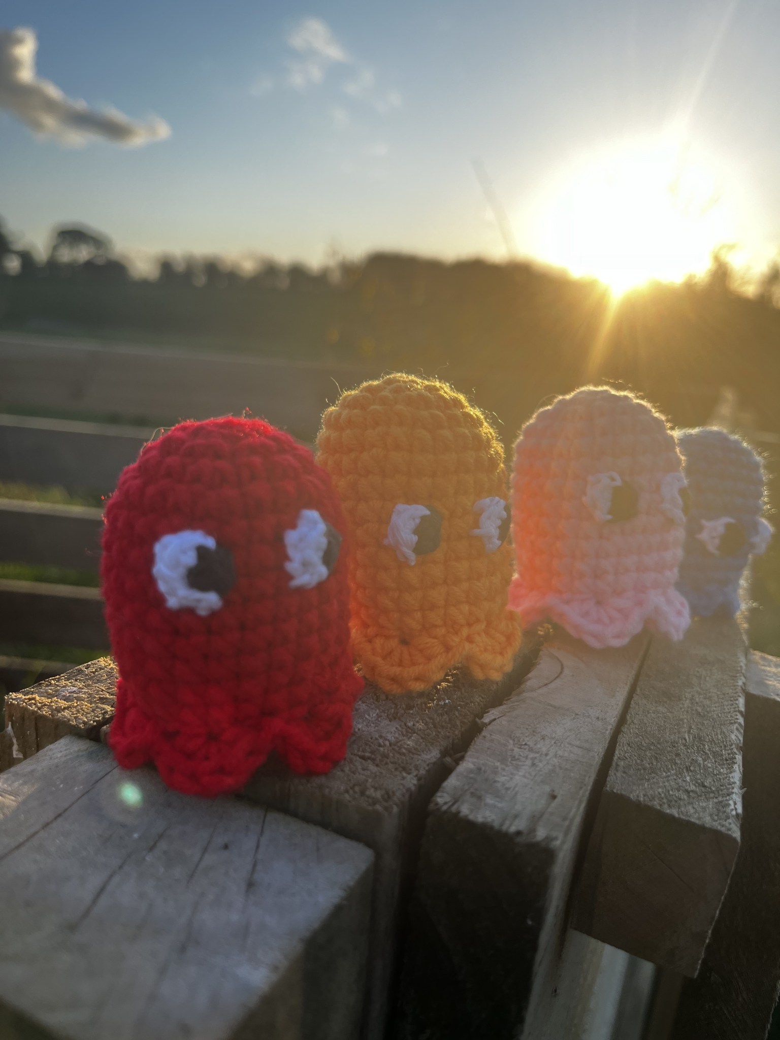 Pac Man Ghosts – Free Crochet Pattern – The Knit Guru